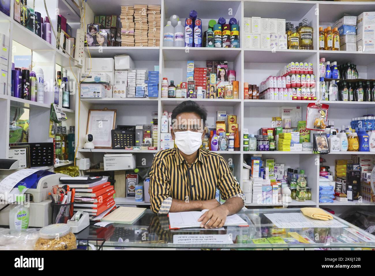 Aftab Uddin Manik, owner of Jordan Mart, poses in his shop at Man Wai ...