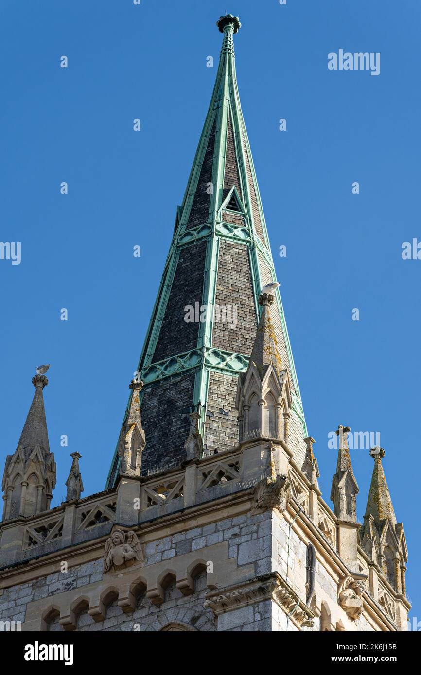 Church Steeple, Newton Abbott, Devon Stock Photo - Alamy