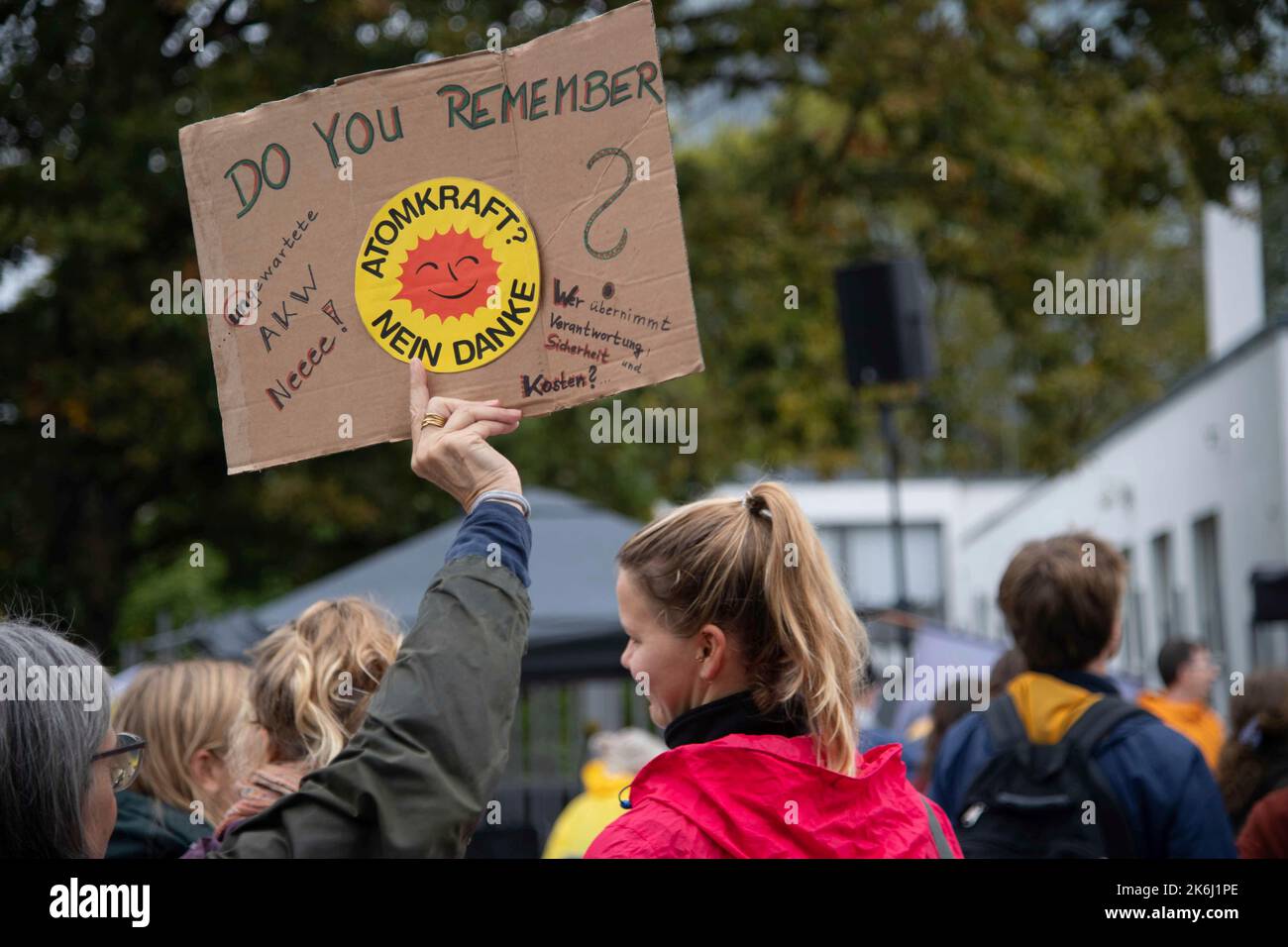 Demonstration versus nuclear power, demonstration in front of the ...