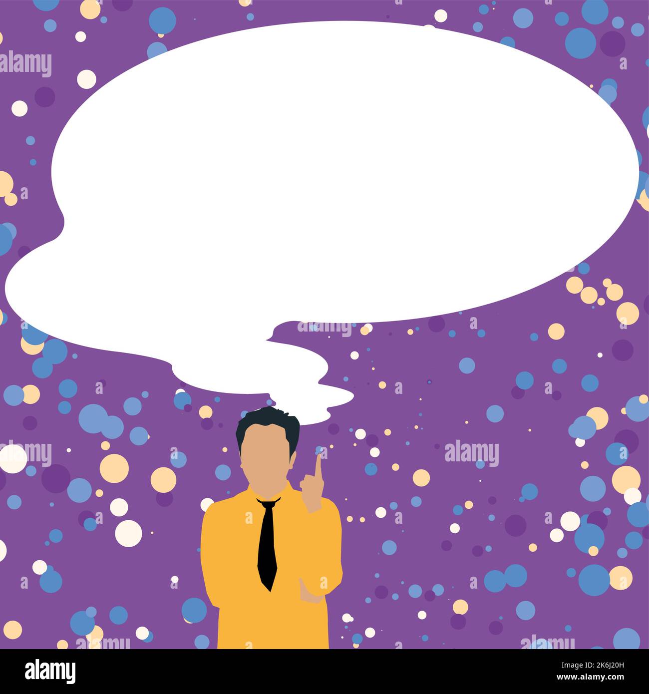 Drawing With Conversation Bubble Showing New Announcement. Speech ...