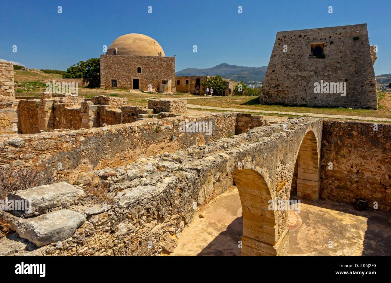 View towards Sultan Ibraham Khan Mosque at Fortezza fortress in ...
