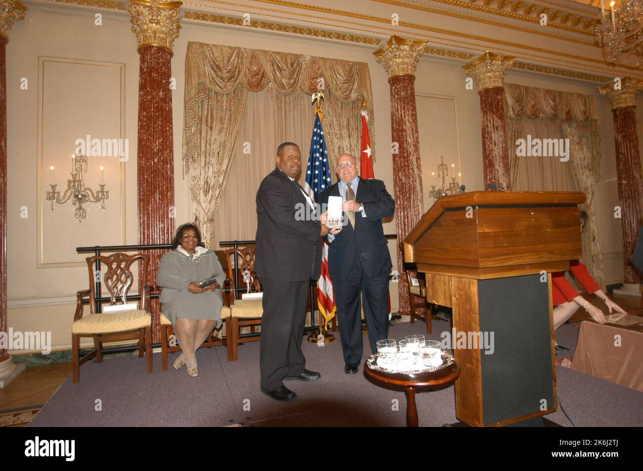 Retirement ceremony for Helen Ellis and Lee Young, members of Deputy ...