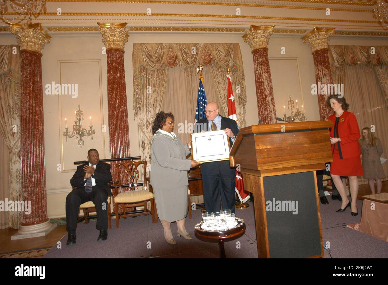 Retirement ceremony for Helen Ellis and Lee Young, members of Deputy ...