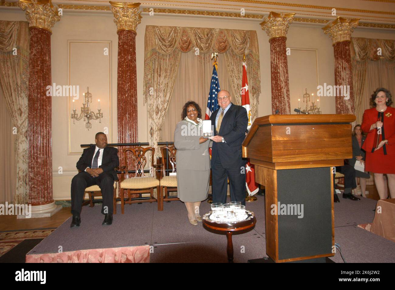 Retirement ceremony for Helen Ellis and Lee Young, members of Deputy ...