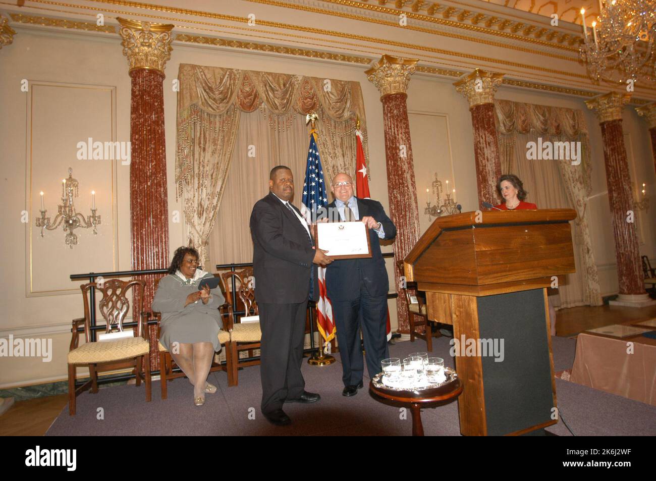 Retirement ceremony for Helen Ellis and Lee Young, members of Deputy ...