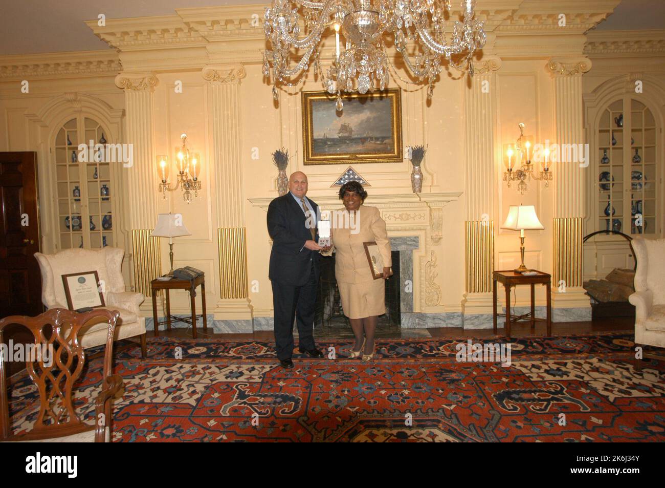 Retirement ceremony for Helen Ellis and Lee Young, members of Deputy ...