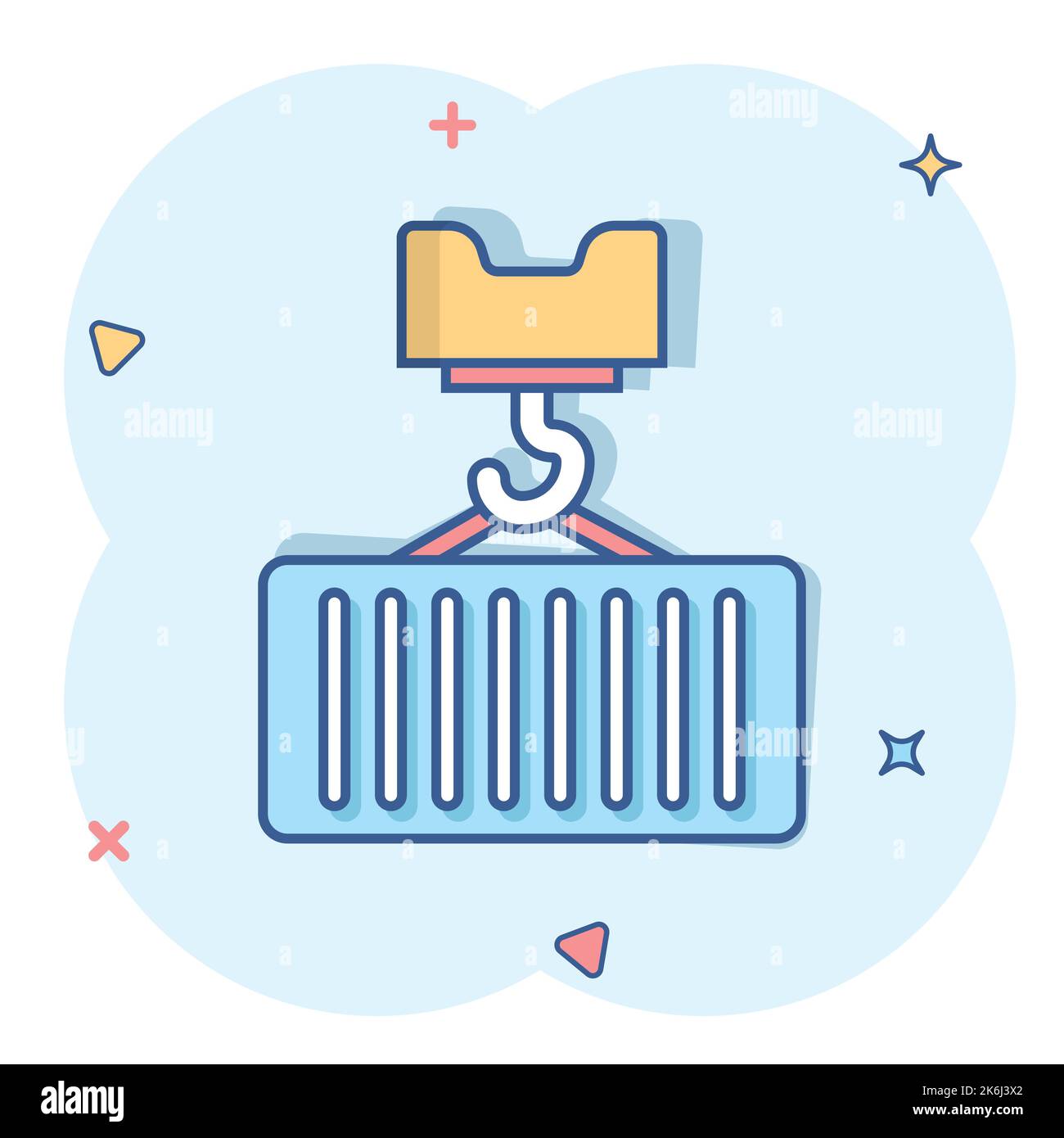 Container loading glyph icon Cut Out Stock Images & Pictures - Alamy
