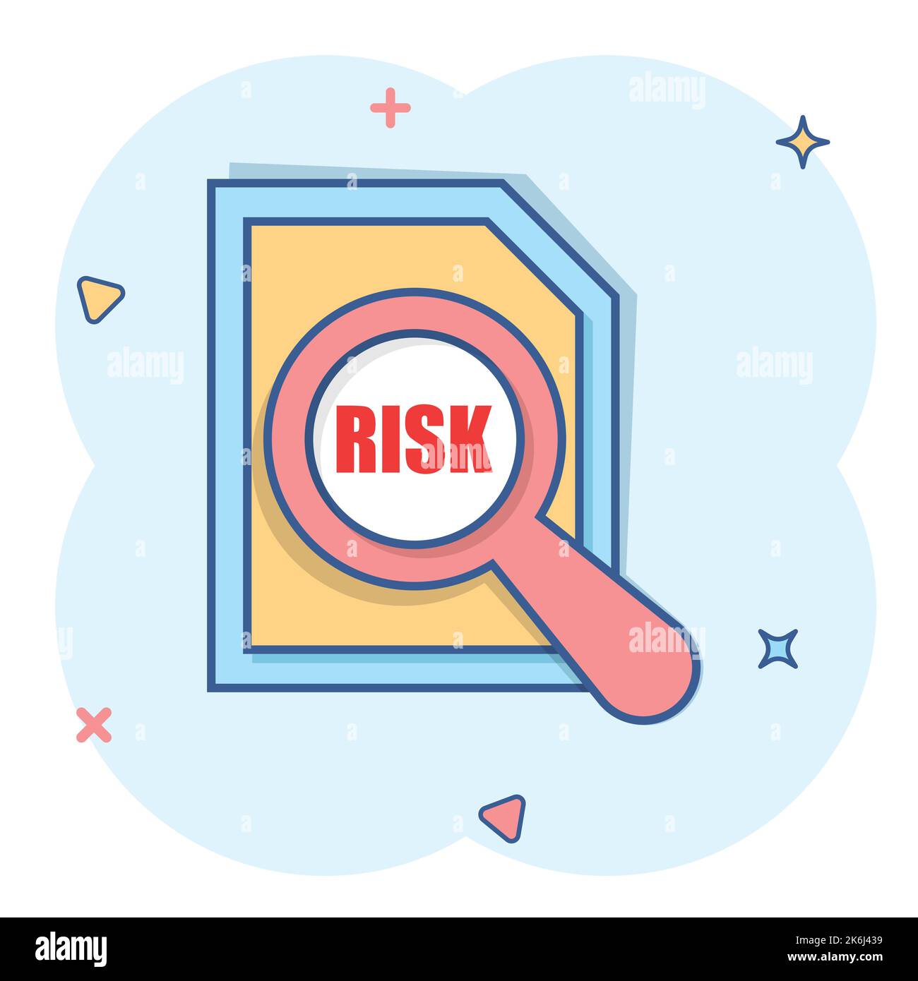 Risk level icon in comic style. Result cartoon vector illustration on ... Risk level icon in comic style. Result cartoon vector illustration on ...