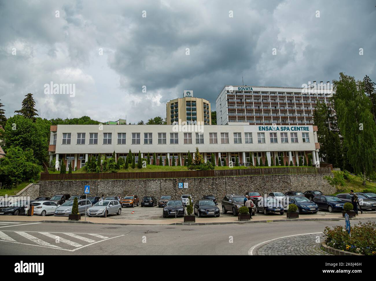 SOVATA, MURES, ROMANIA – MAY 29, 2021: View of Ensana Spa Center ...