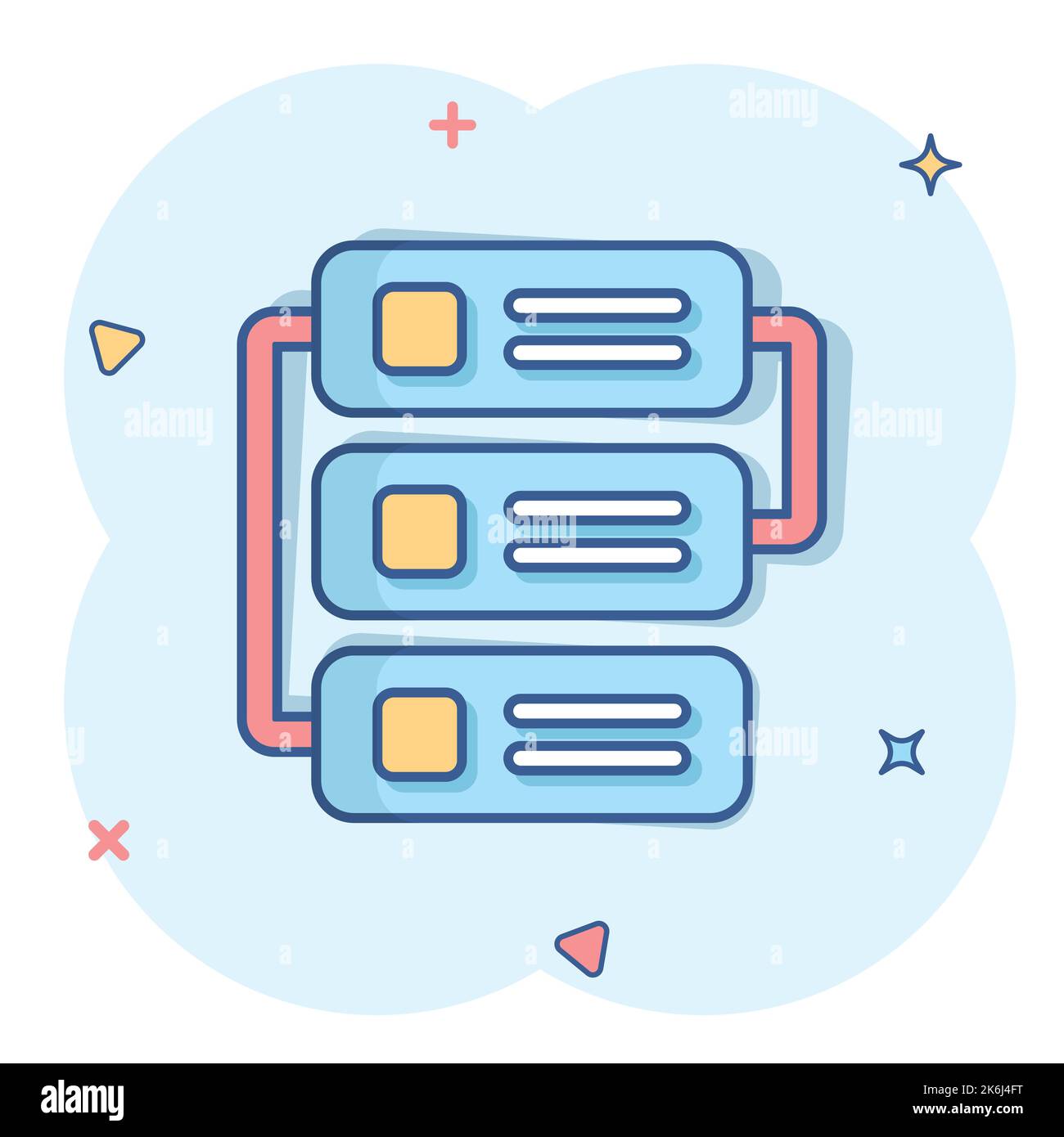 Improvement icon in comic style. Efficiency cartoon vector illustration ...