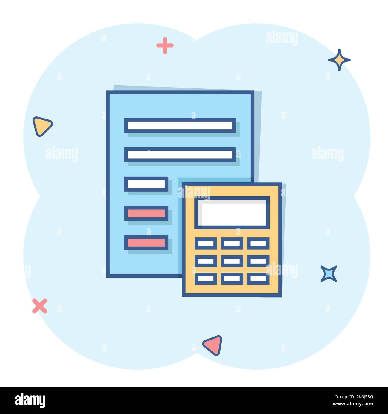Tax payment icon in comic style. Budget invoice cartoon vector ...