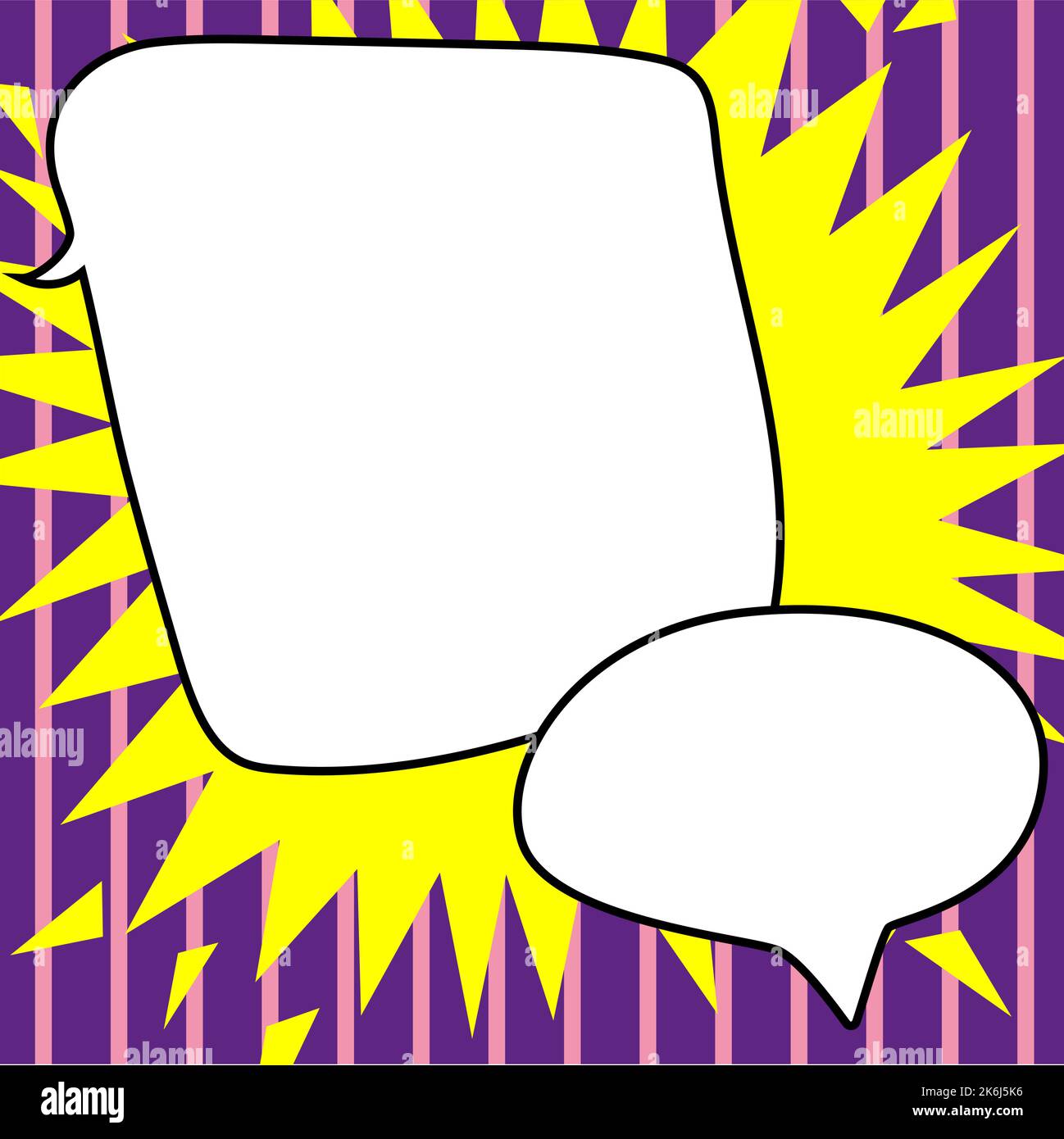 Comics Design Frames. Beautiful Photo Frame Set With Boom Bubbles For ...