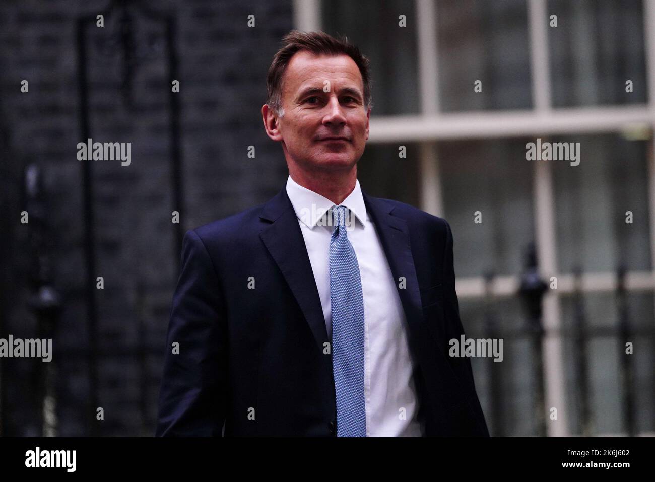 Jeremy Hunt leaves 10 Downing Street in London after he was appointed ...