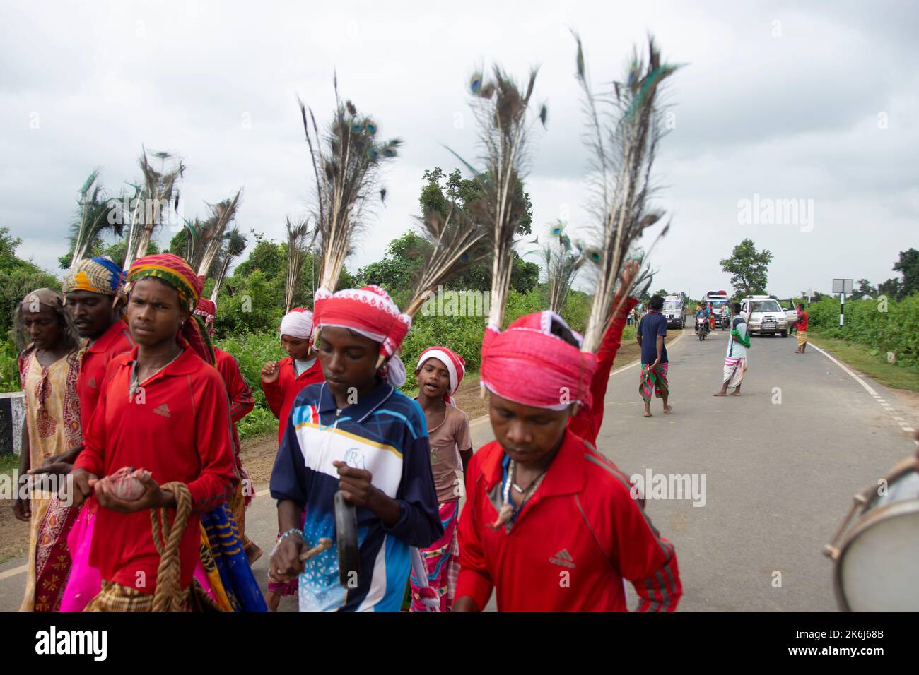 Ajodhya Hills Purulia, West Bengal 4th October 2022- Tribal people ...