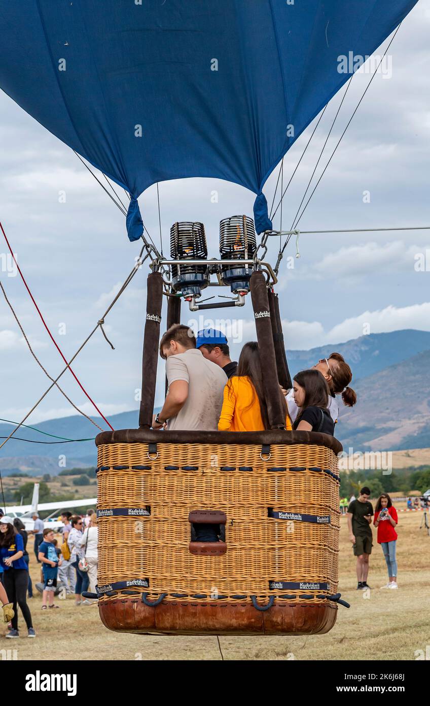 STANESTI, GORJ, ROMANIA - AUGUST 28, 2021: Hot air balloon at the ...