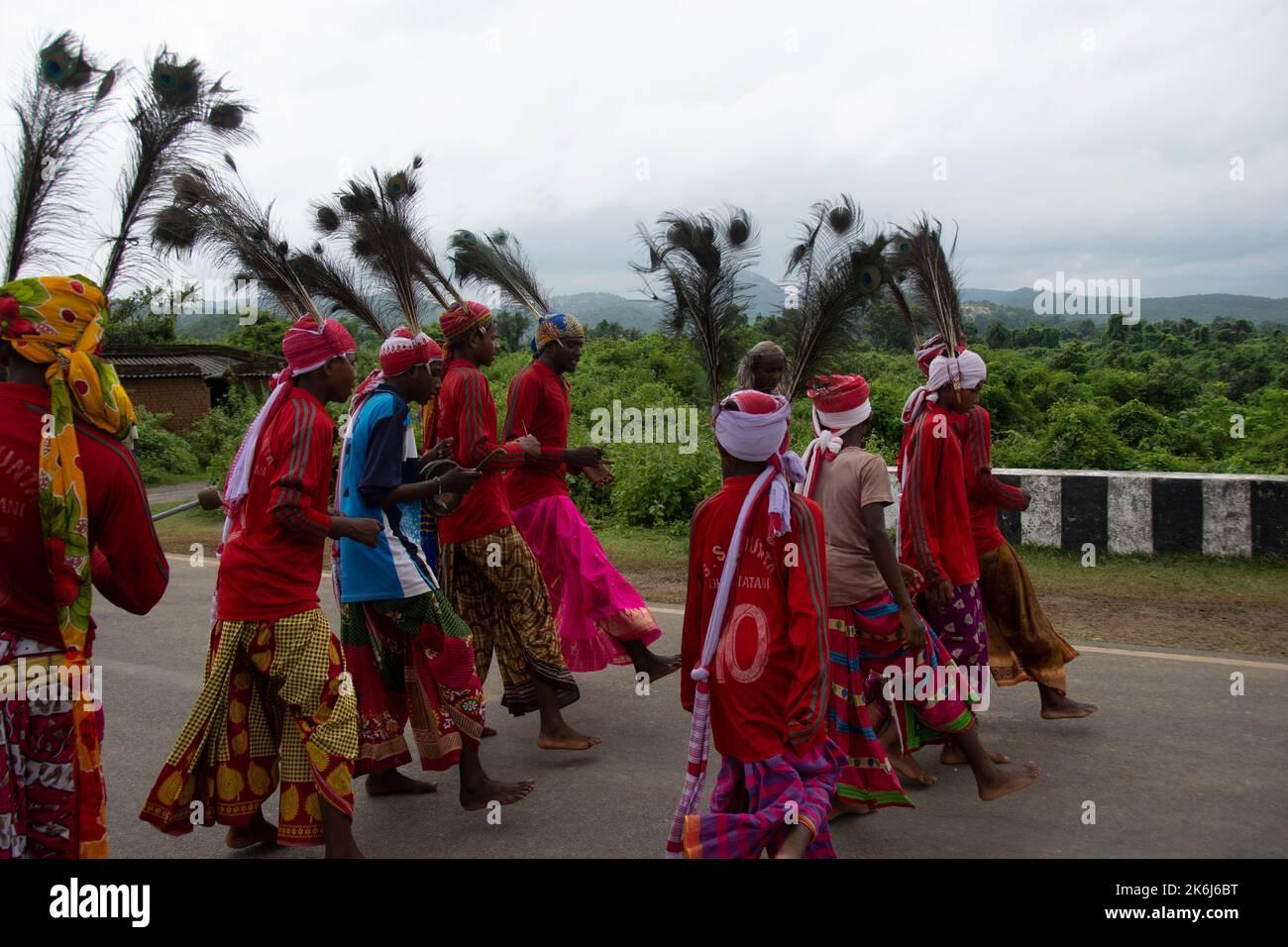 Ajodhya Hills Purulia, West Bengal 4th October 2022- Tribal people ...