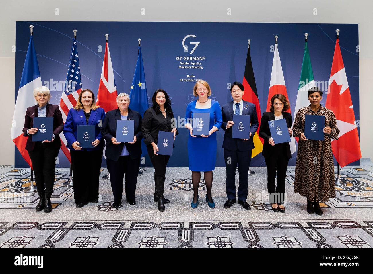 (LR) Isabelle Lonvis-Rome, Minister for Equality between Women and Men, for Diversity and Equal ...