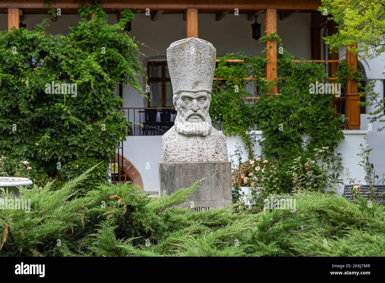 GOLESTI, ROMANIA - SEPTEMBER 30, 2020: The statue of Dinicu Golescu, a ...