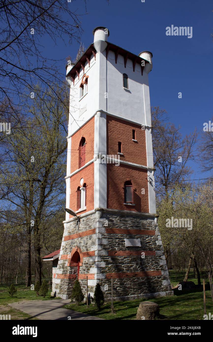 Fire tower in Targu-Jiu Romania Stock Photo - Alamy