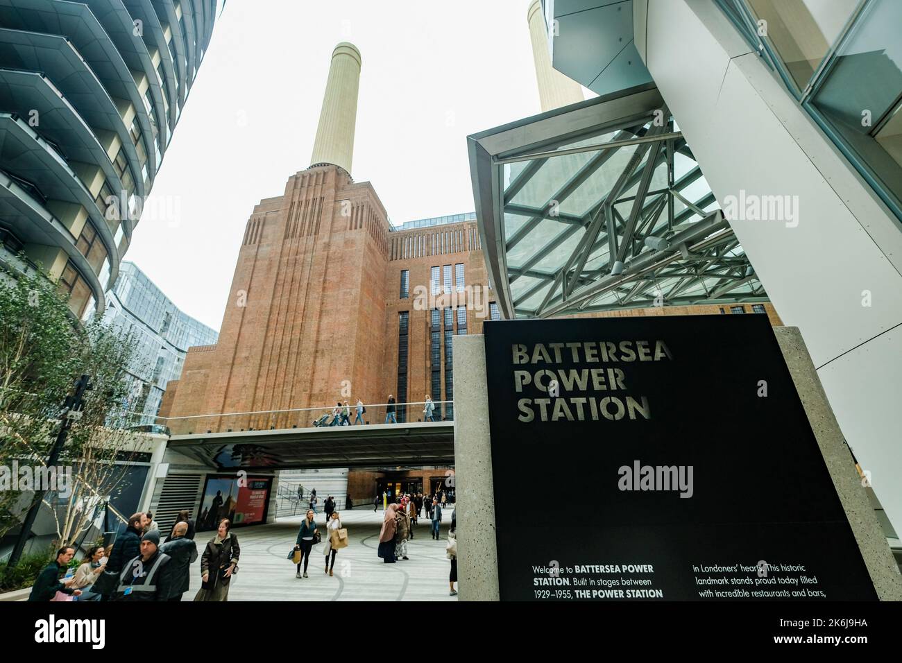 London- October 14 2022: Battersea Power Station shopping and ...
