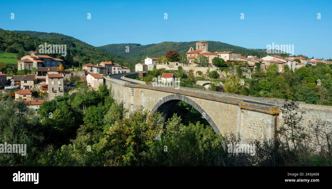 Village of Vieille Brioude. Haute-Loire. Auvergne-Rhone-Alpes, France ...