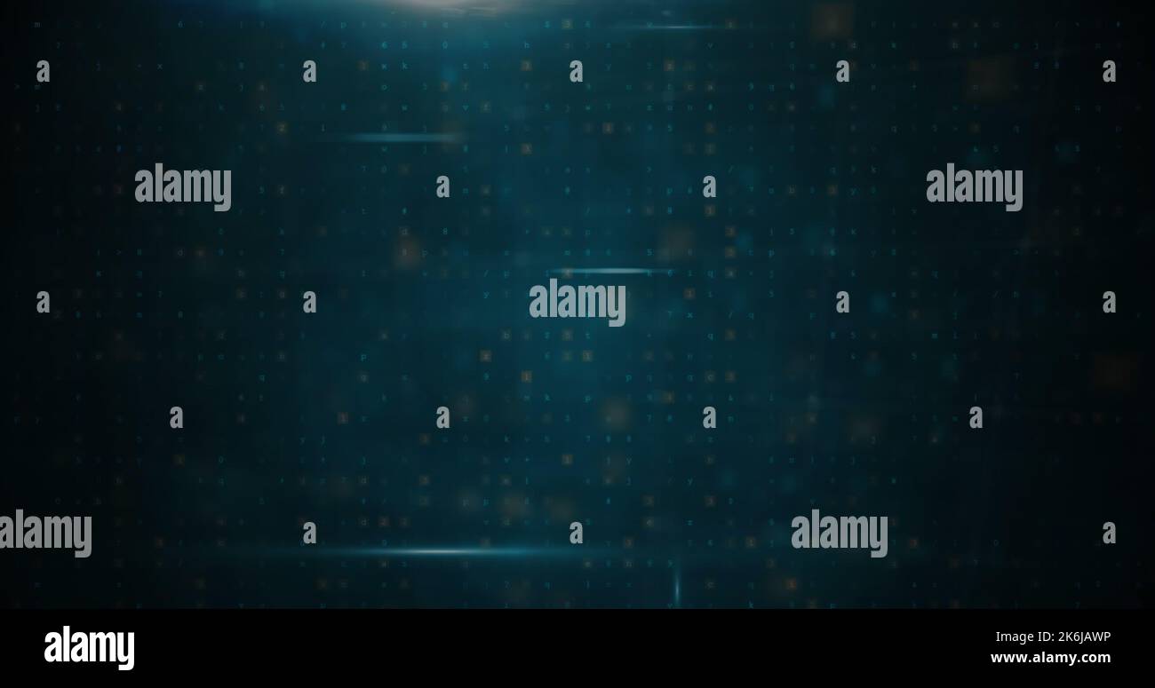 Illustration of dots and lens flare against blue background, copy space ...