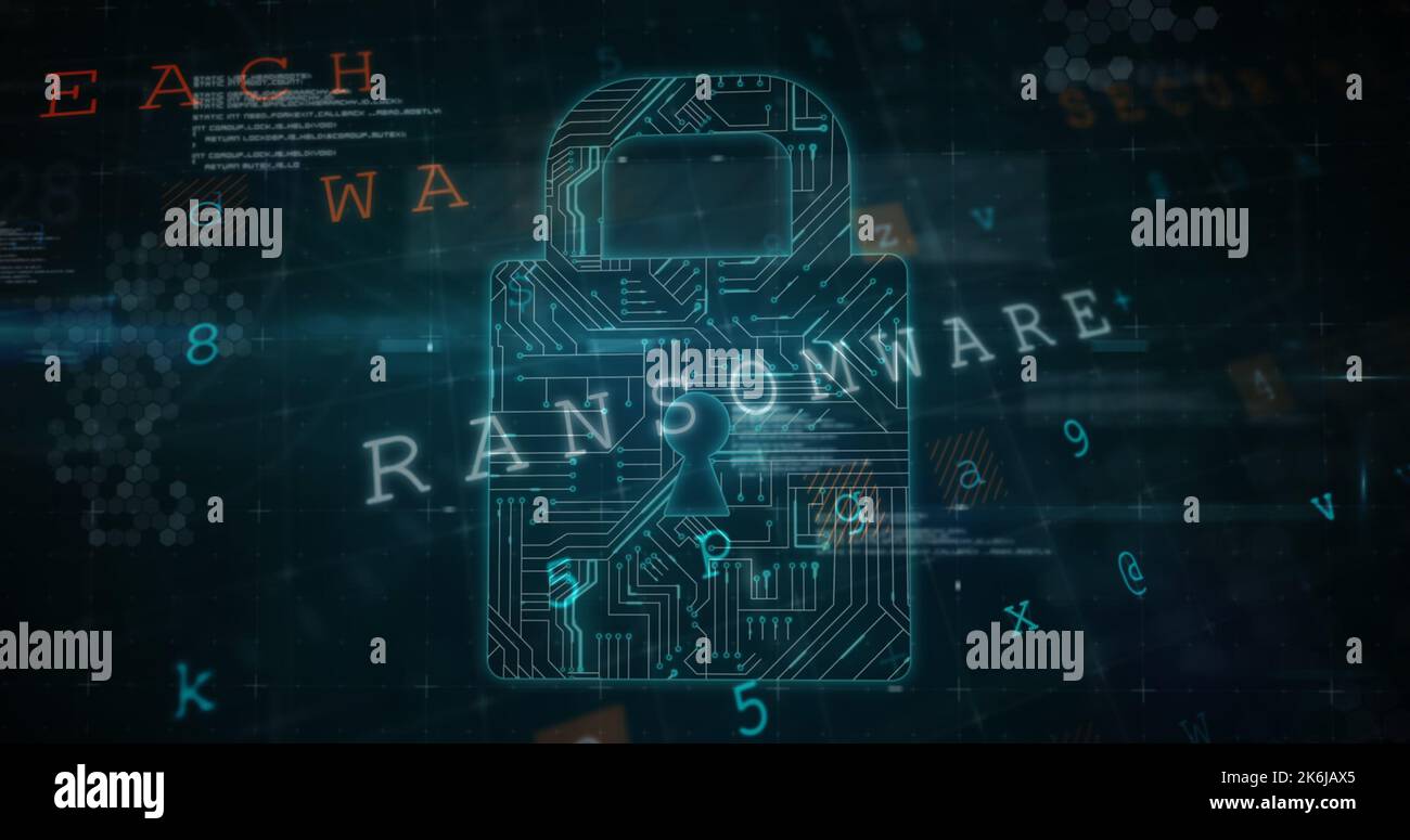Illustration Of Multiple Words With Text Programming Language And Circuit Board Patterned