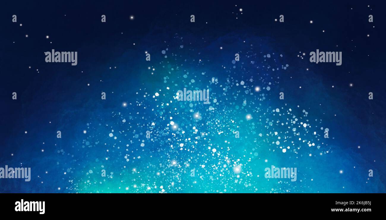 Galaxy with stars in the sky background - Universe space design banner ...