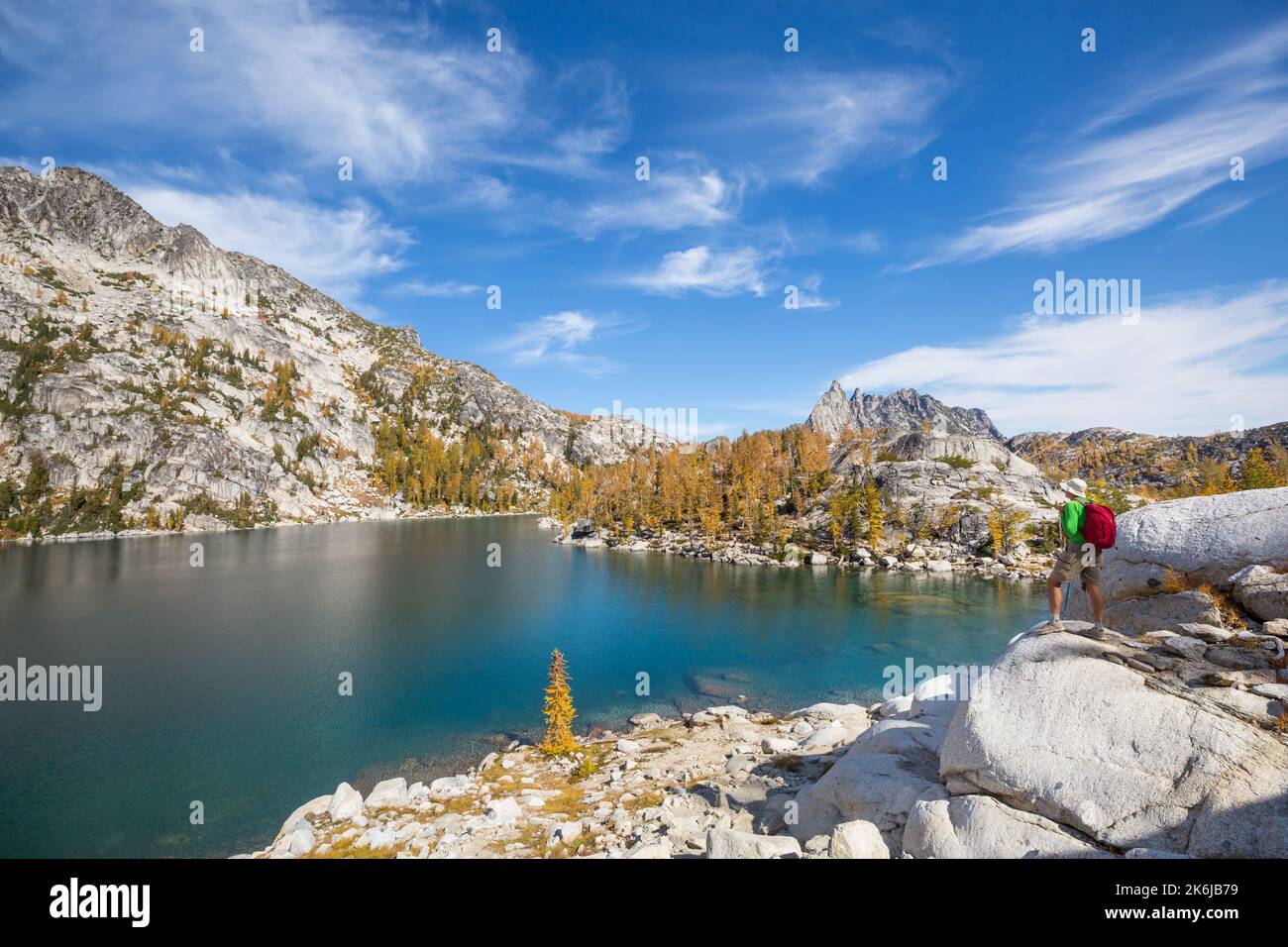 Beautiful Alpine lakes wilderness area in Washington, USA Stock Photo ...