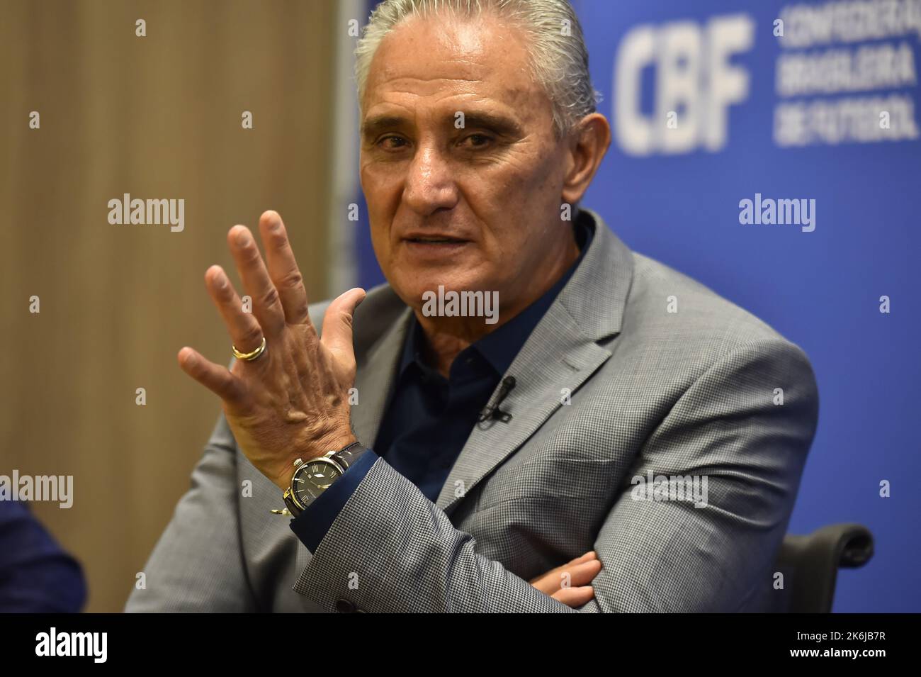 Rio de Janeiro-Brazil, October 14, 2022, interview with the coach of ...