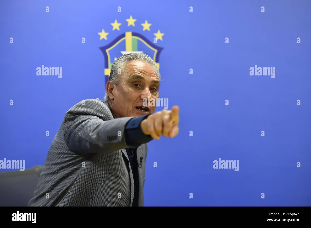 Rio de Janeiro-Brazil, October 14, 2022, interview with the coach of ...