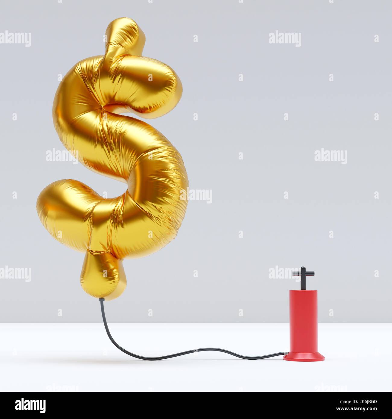 Inflation art concept. 3D Rendering Stock Photo - Alamy
