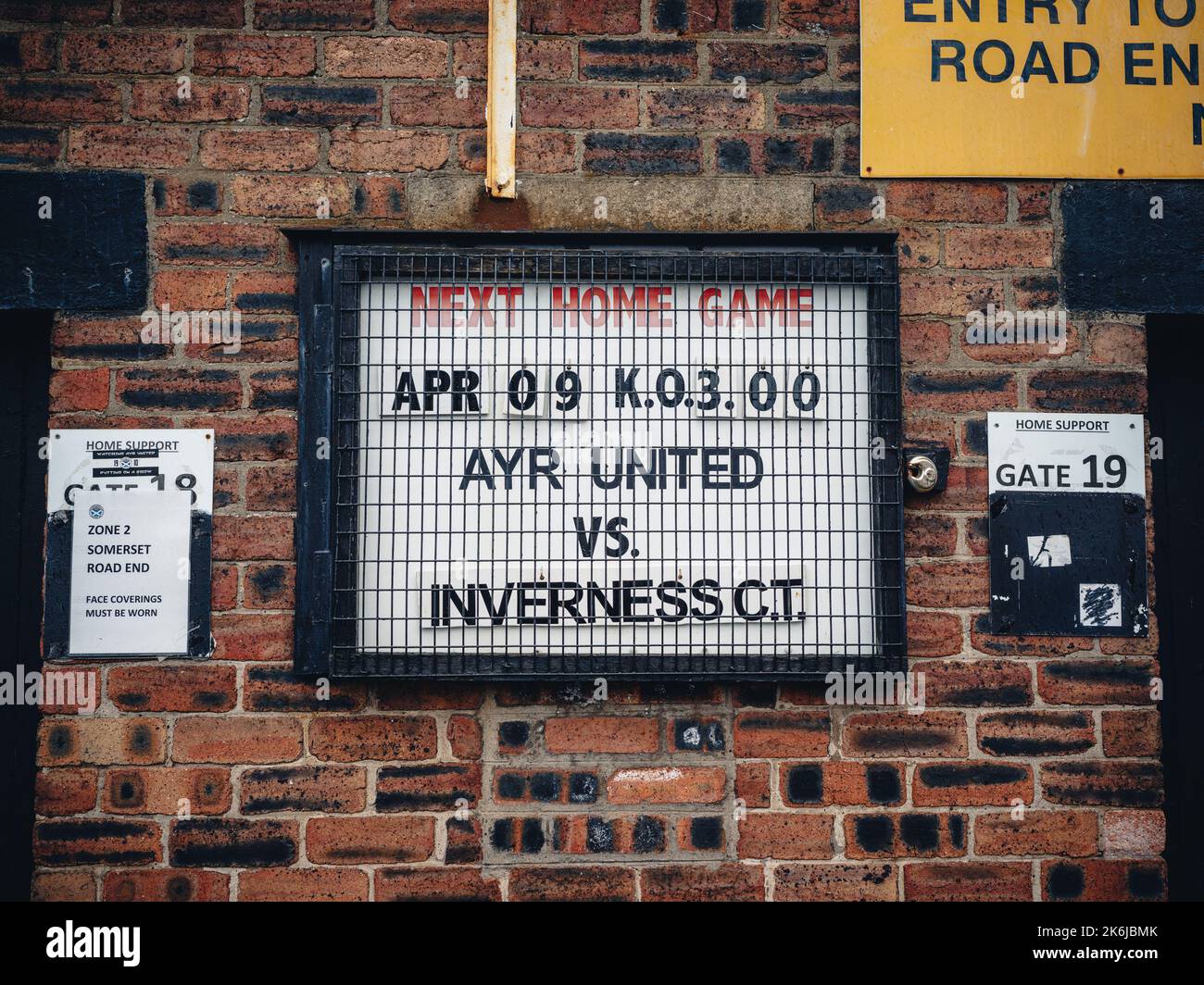 Ayr United FC are from in Ayr in Scotland, they play in the ...