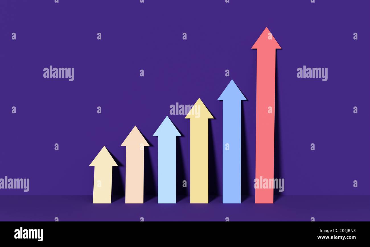 Inflation art concept. 3D Rendering Stock Photo - Alamy