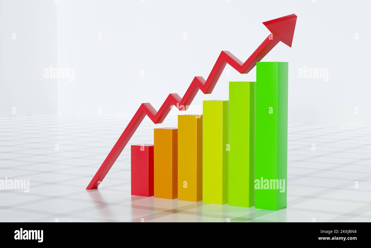 Inflation art concept. 3D Rendering Stock Photo - Alamy