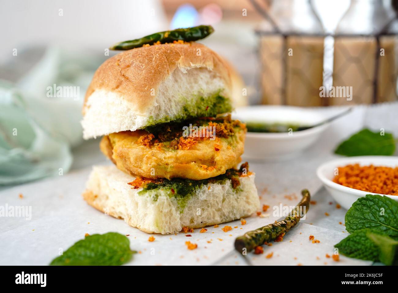 Homemade Vada Pav or Wada Pao - Indian potato sliders Stock Photo - Alamy