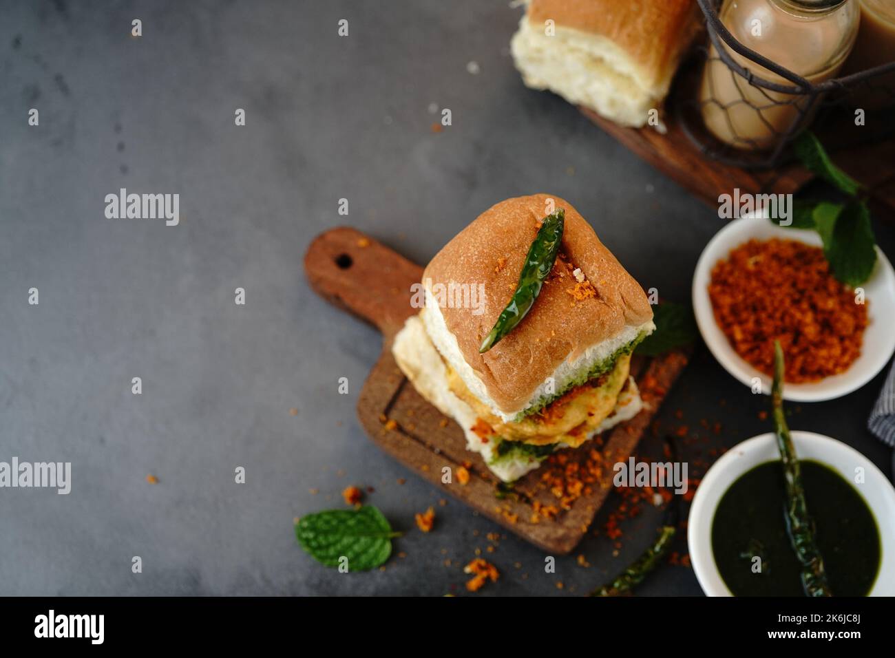 Homemade Vada Pav or Wada Pao - Indian potato sliders Stock Photo - Alamy