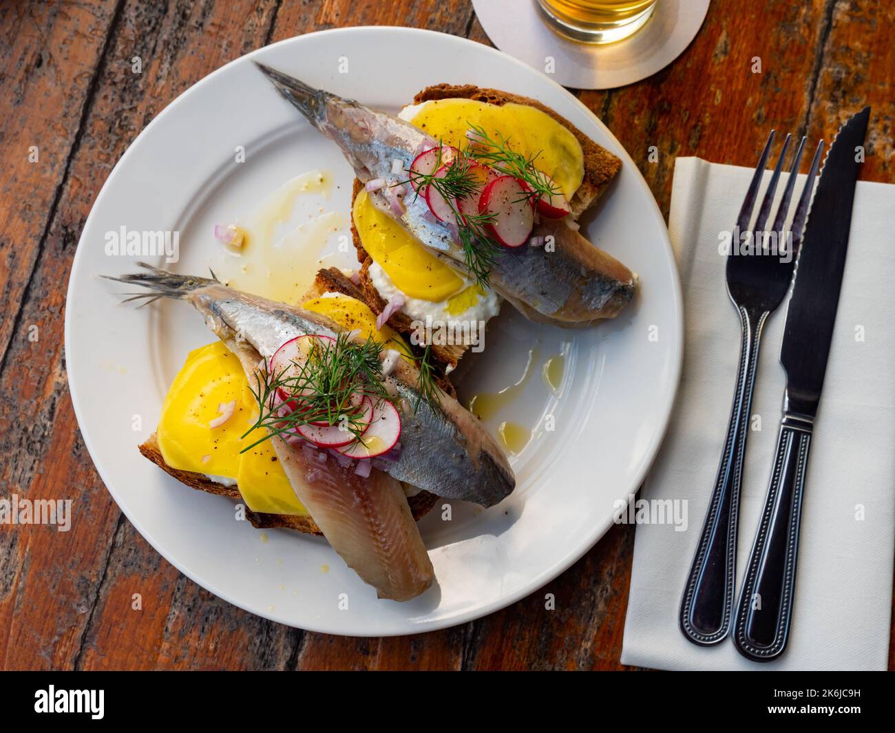 Salted dutch herring on hi-res stock photography and images - Alamy