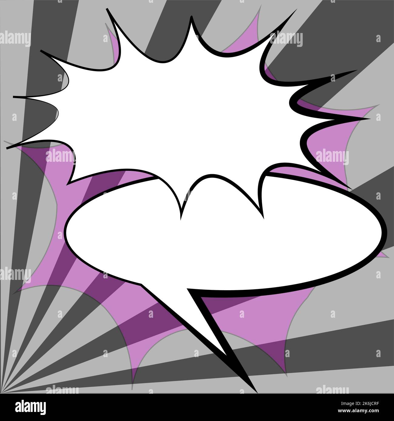 Comic Blank Speech Bubble With Copy Space And Colorful Doodles. Design ...