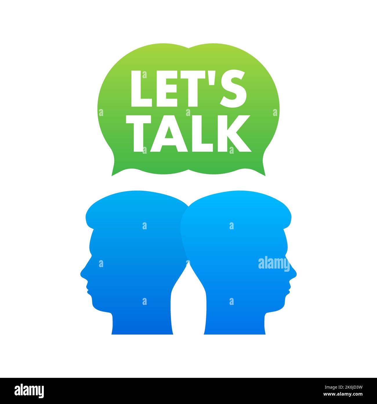 Let s talk Stock Vector Images - Alamy
