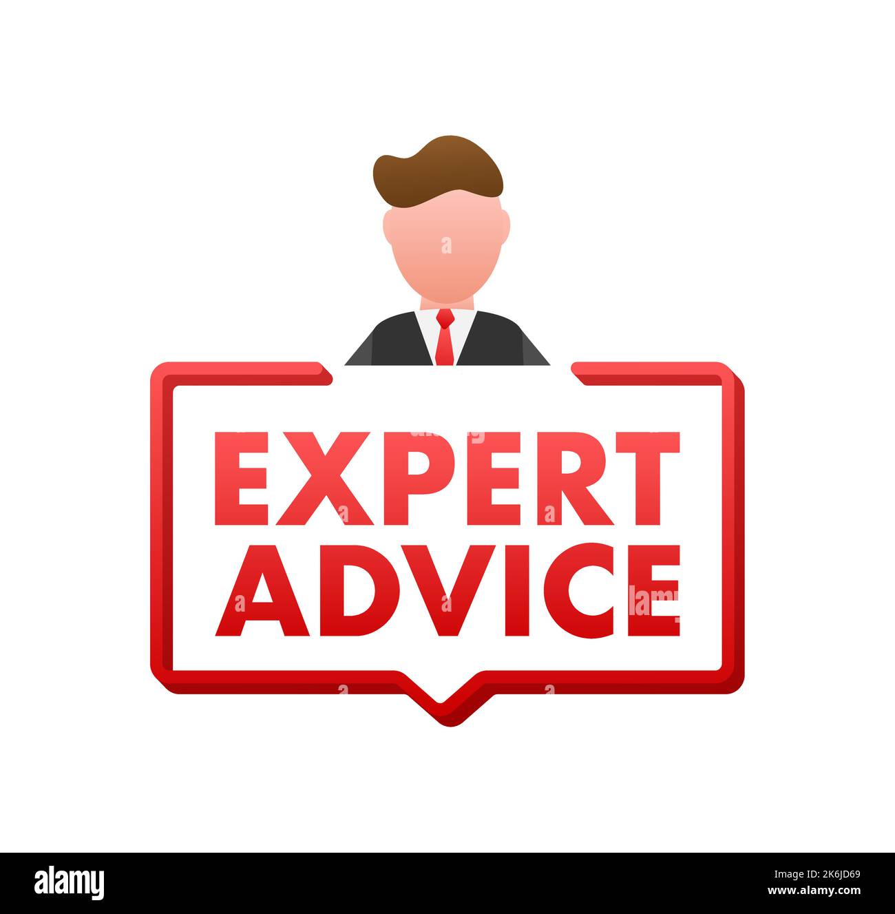 Expert advice icon. Business person presentation. Vector stock ...