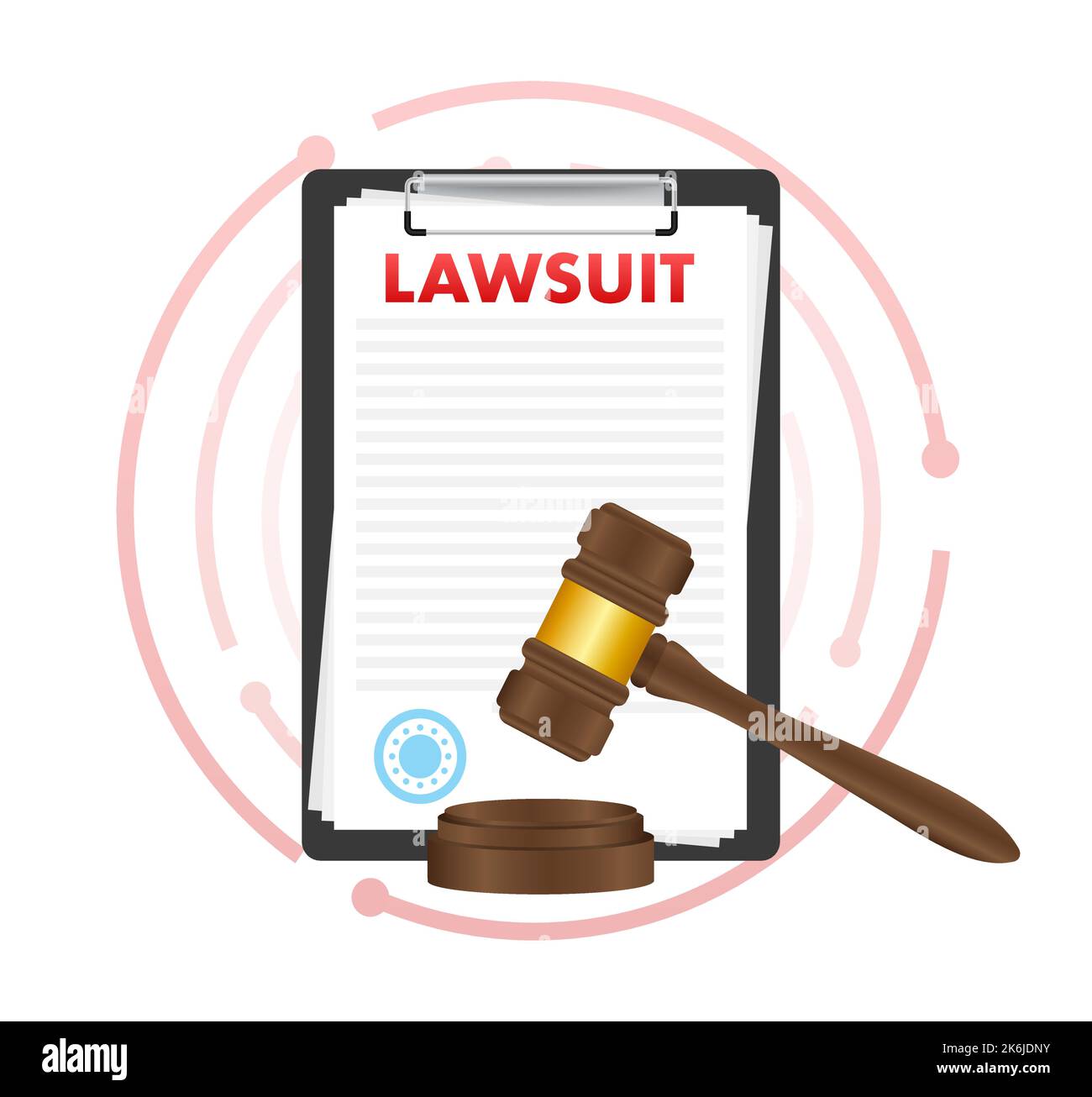Lawsuit Paper Law Document Process Vector Stock Illustration Stock Lawsuit Paper Law Document Process Vector Stock Illustration Stock