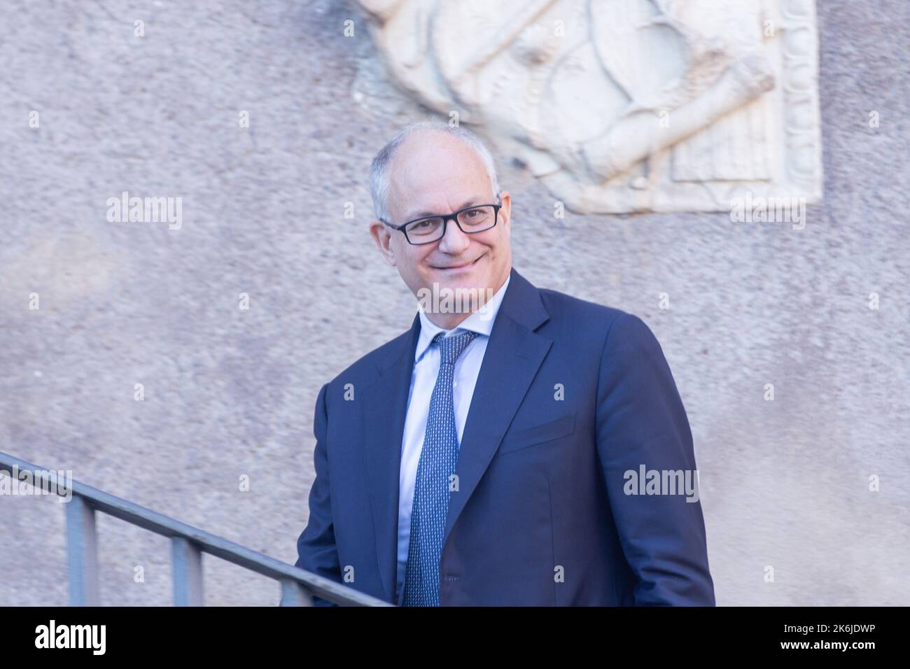 October 14, 2022, Rome, Italy: Mayor of Rome Roberto Gualtieri enters ...