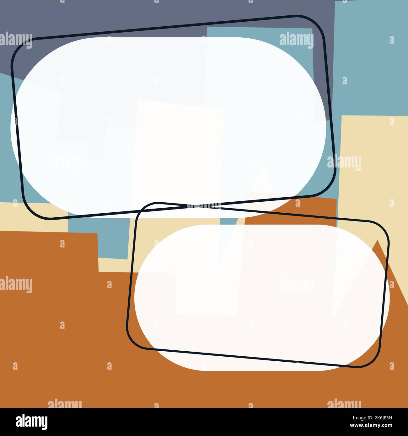 Comic Blank Speech Bubble With Copy Space Over Circular Color ...