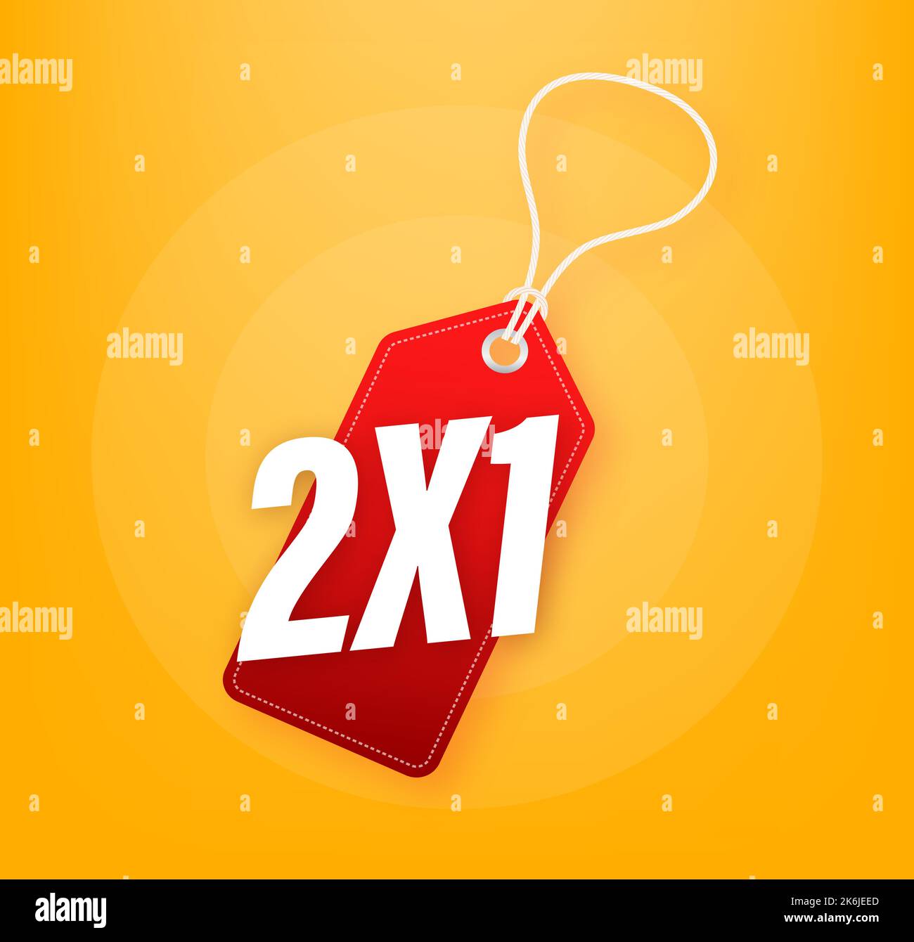 Offer Labels Paper self adhesive supermarket. 2x1 - price tag. Vector ...