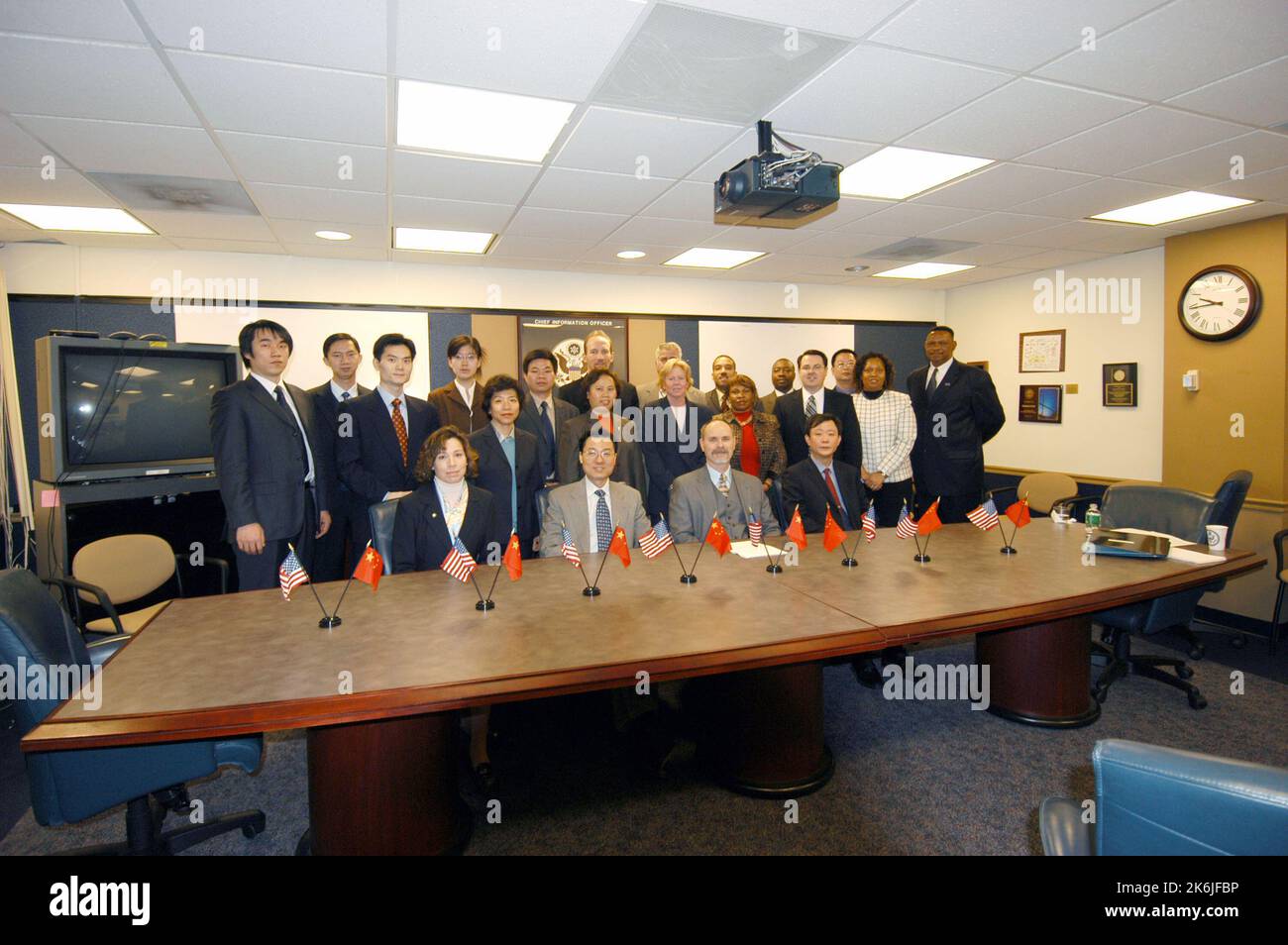 Delegations from U.S., People's Republic of China at signing event for ...