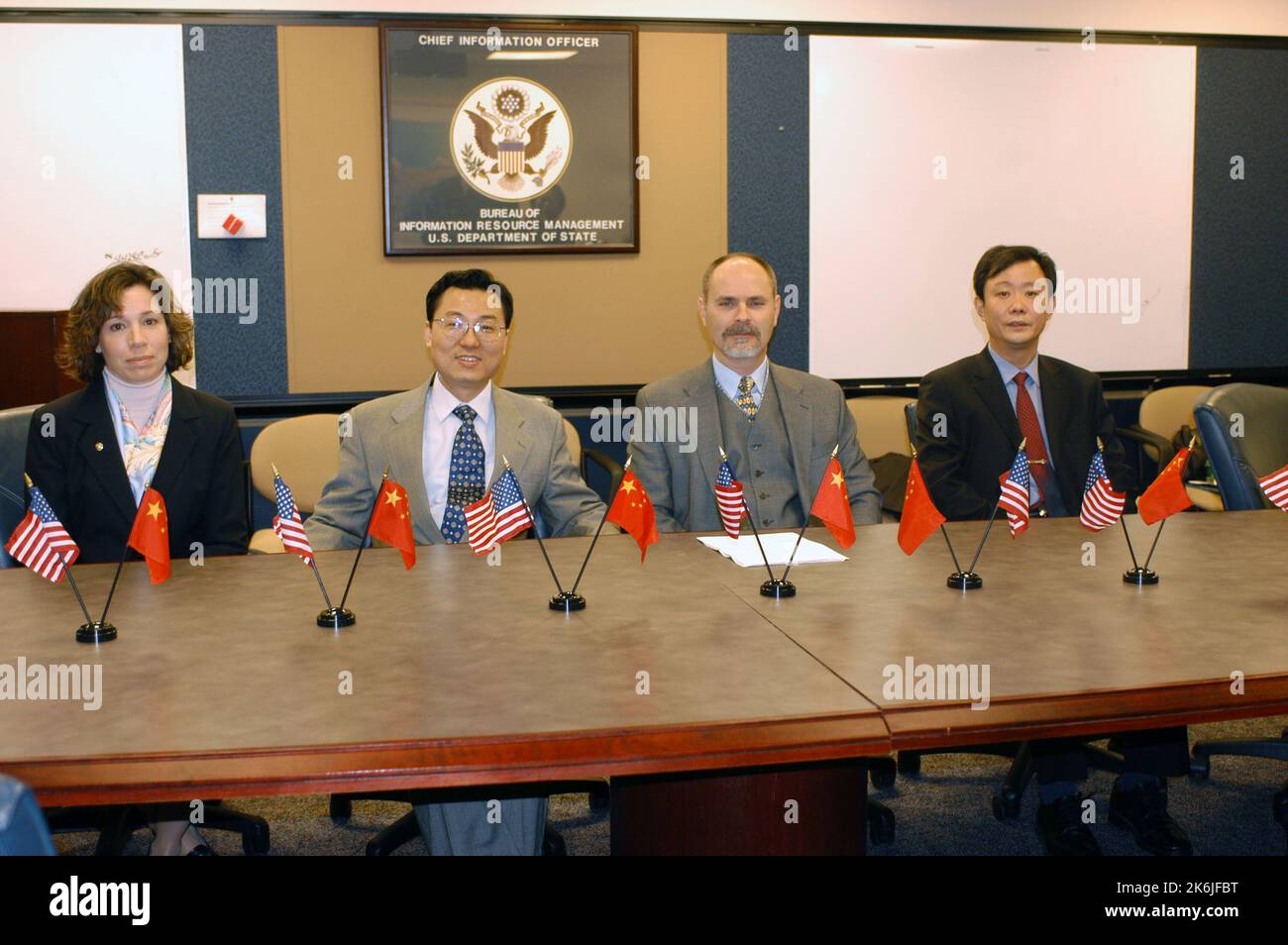 Delegations from U.S., People's Republic of China at signing event for ...