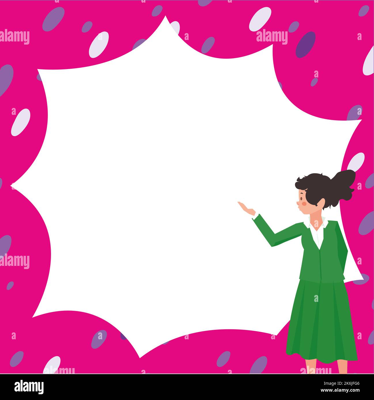 Instructor Drawing Pointing Stick On Empty Whiteboard While Holding Cup ...