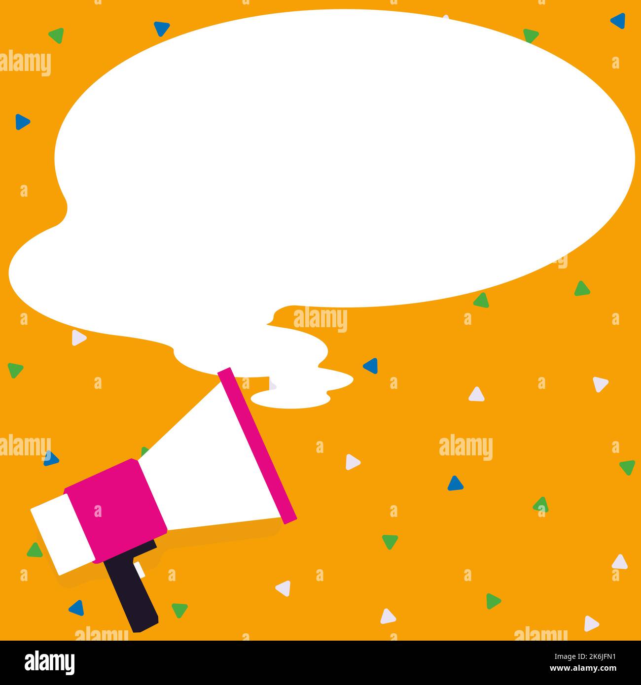 Drawing With Conversation Bubble Showing New Announcement. Speech ...