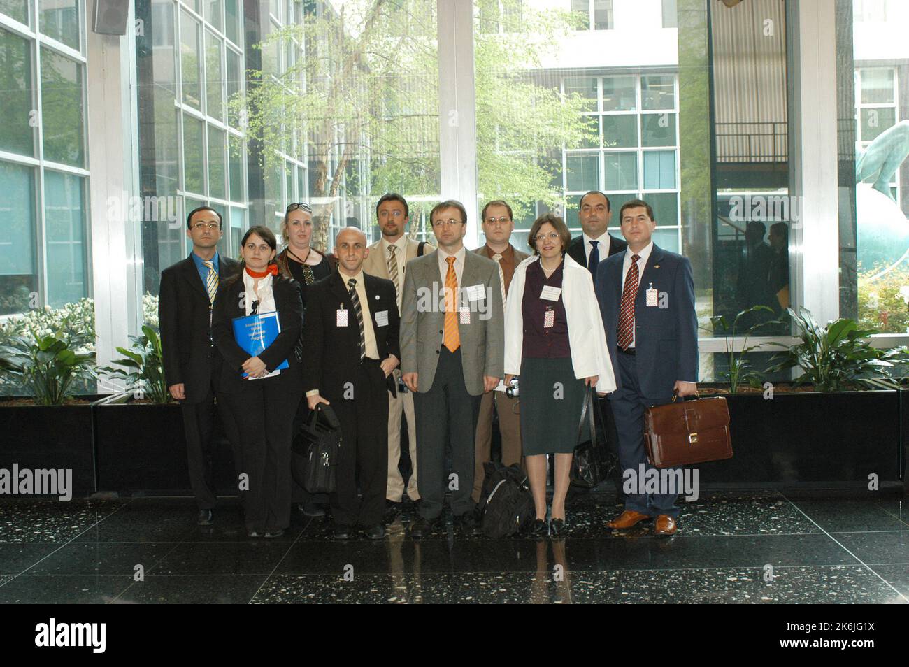Turkish participants in Edward R. Murrow Program for Journalists posing ...